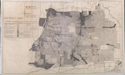 "Map: Memphis, Tennessee, District, 1954"