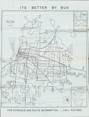"Map: Memphis Transit Authority routes, 1972"