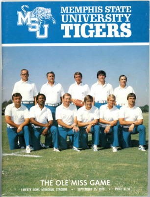 "1979 Memphis State University vs University of Mississippi football pr"