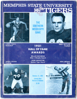 "1981 Memphis State University vs University of Southern Mississippi fo"