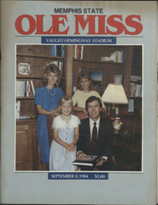 "1984 Memphis State University vs University of Mississippi football pr"