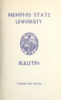 "1963 February, Memphis State University, bulletin"