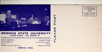 "1966 Fall, Memphis State University bulletin"