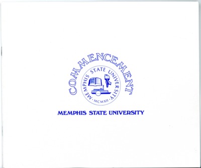 "1987 May Memphis State University commencement program"