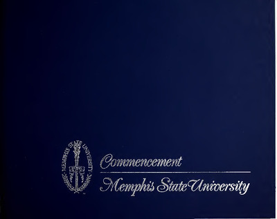 "1992 August Memphis State University commencement program"